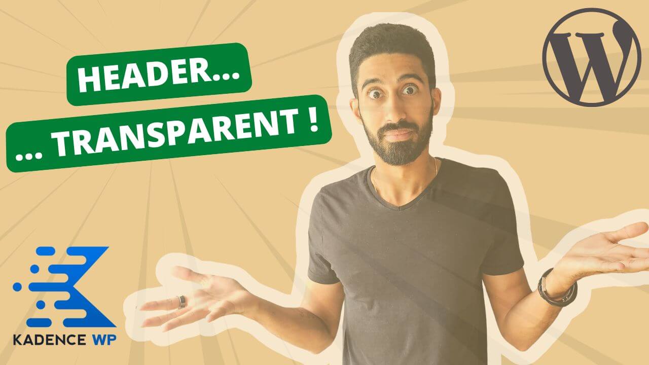 Header Transparent sur WordPress : Comment faire